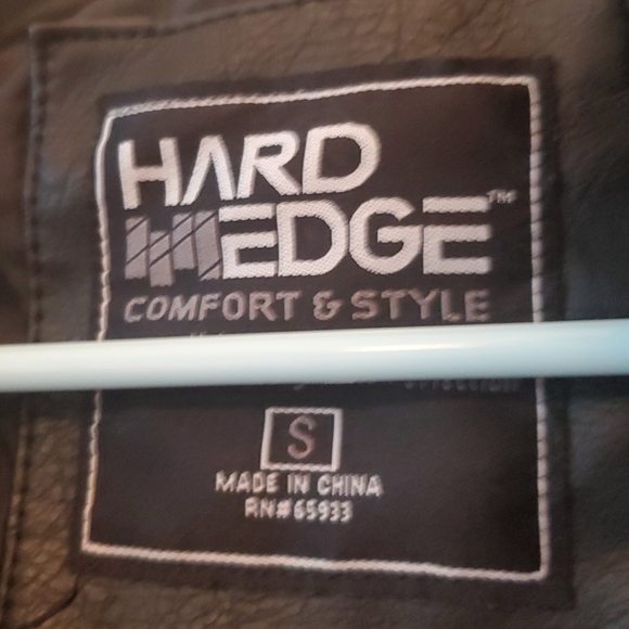 Hard Edge | Jackets & Coats | Hard Edge Faux Leather Bicycle Jacket ...